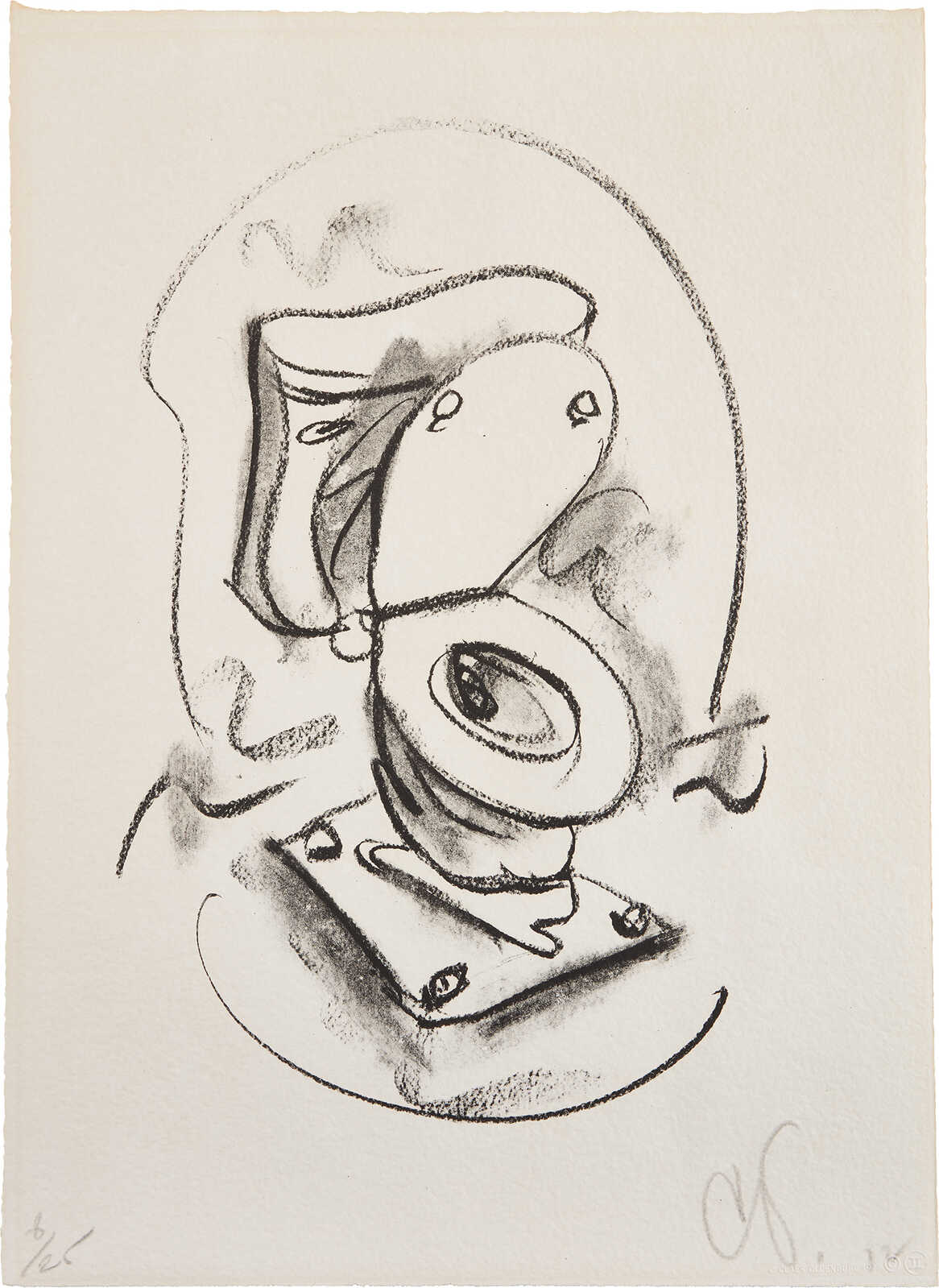 Claes Oldenburg Soft Toilet 2 G 414 A P 93 1972 Artsy Claes Oldenburg Soft Toilet 2 G 414 A P 93 1972 Artsy
