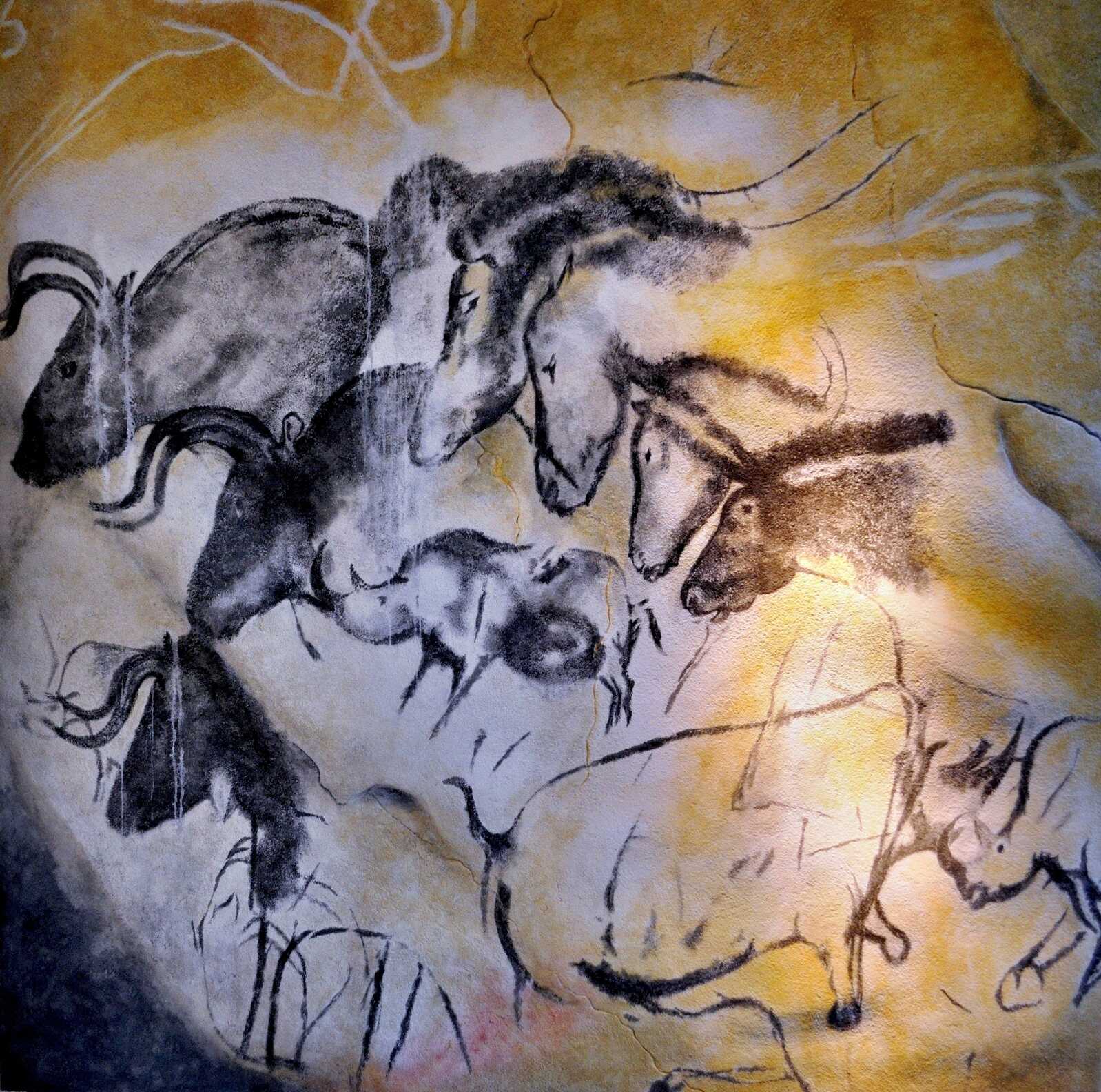 Chauvet Cave Ard che Gorge France Wall Painting With Horses chauvet-cave-ard-che-gorge-france-wall-painting-with-horses